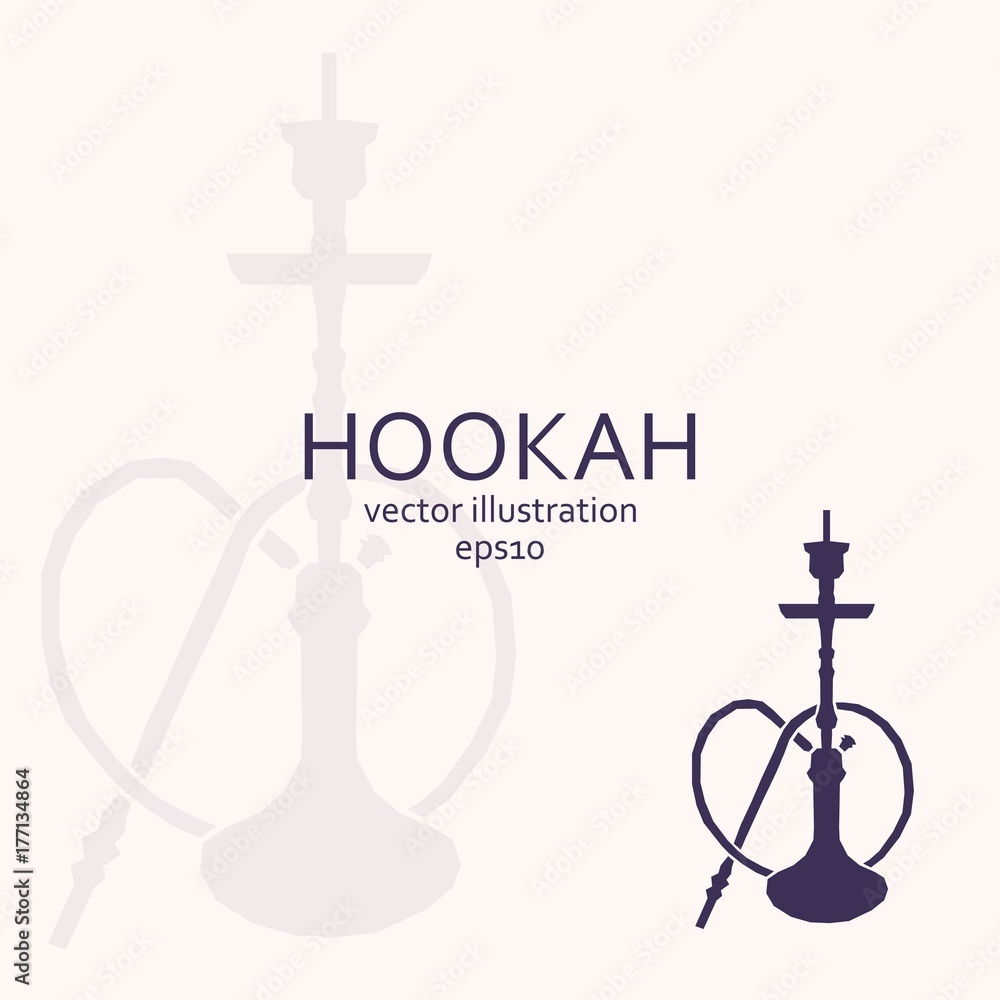 Poster Hookah labels, badges and design elements collection – Wall Art ...