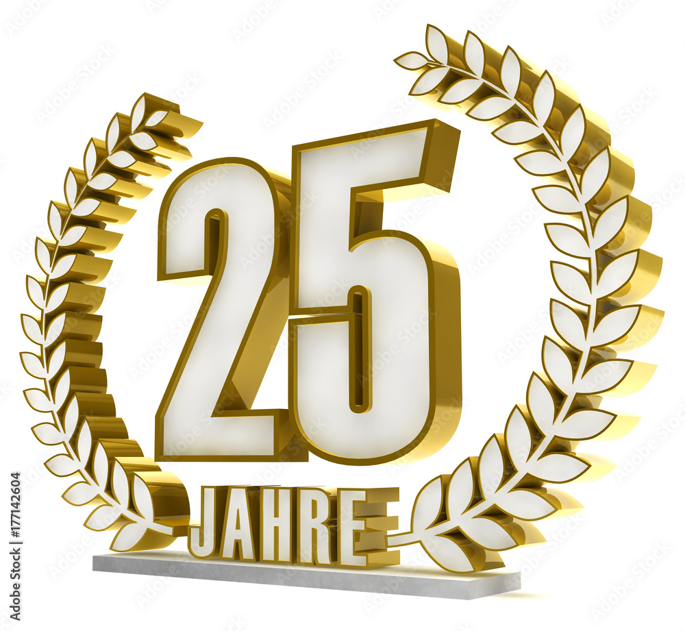 25 Jahre Jubiläum – Button, Icon Stock Illustration | Adobe Stock