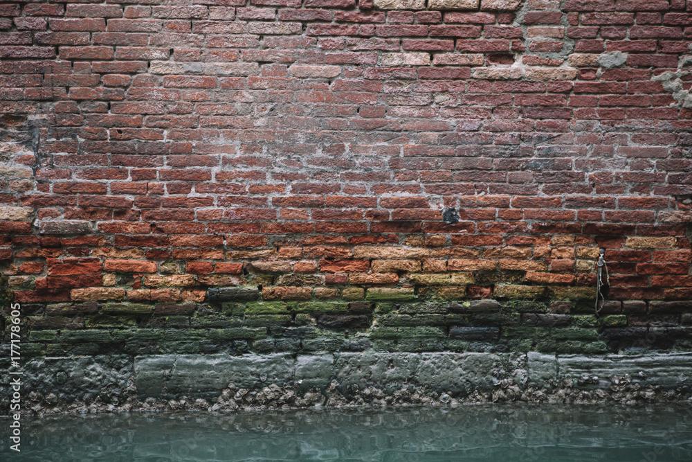 Old, scratched, handmade brick wal Stock Photo | Adobe Stock