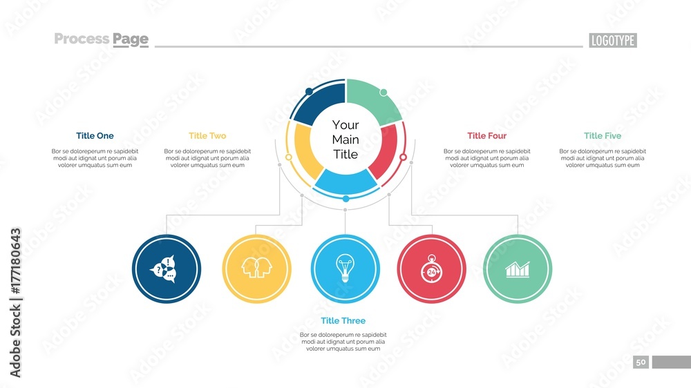Business structure slide template vector de Stock | Adobe Stock
