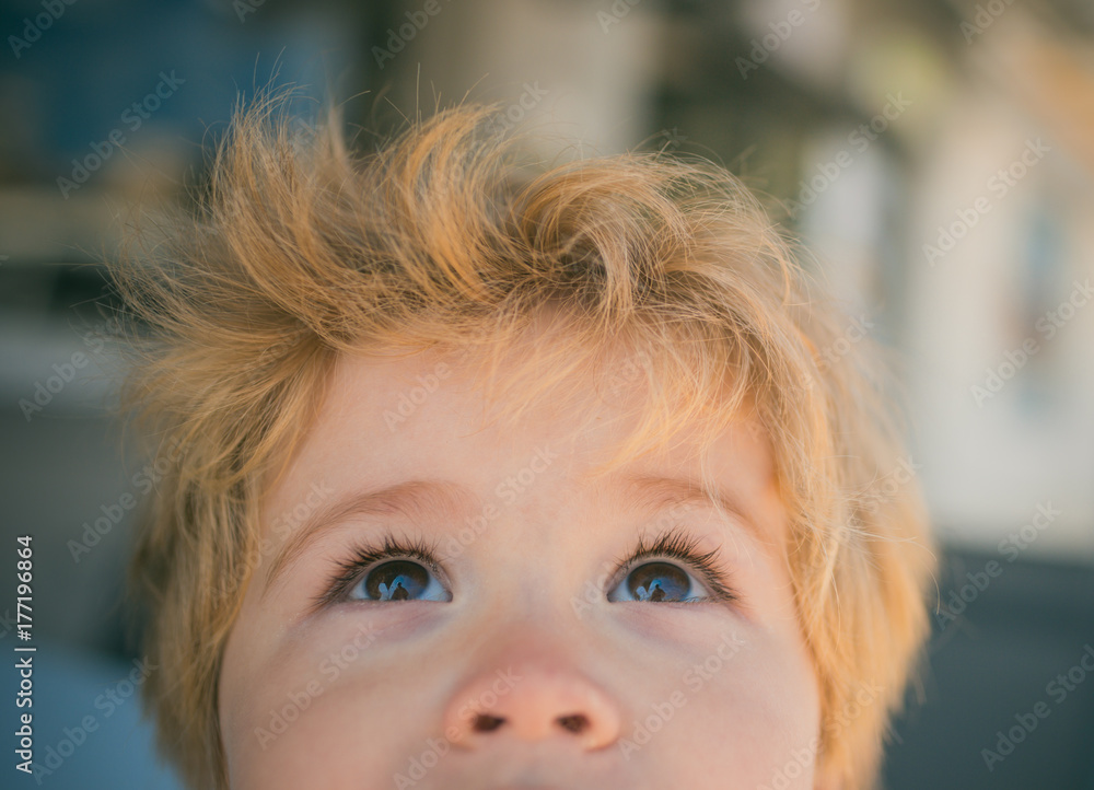 Up Close Little Boy Ads