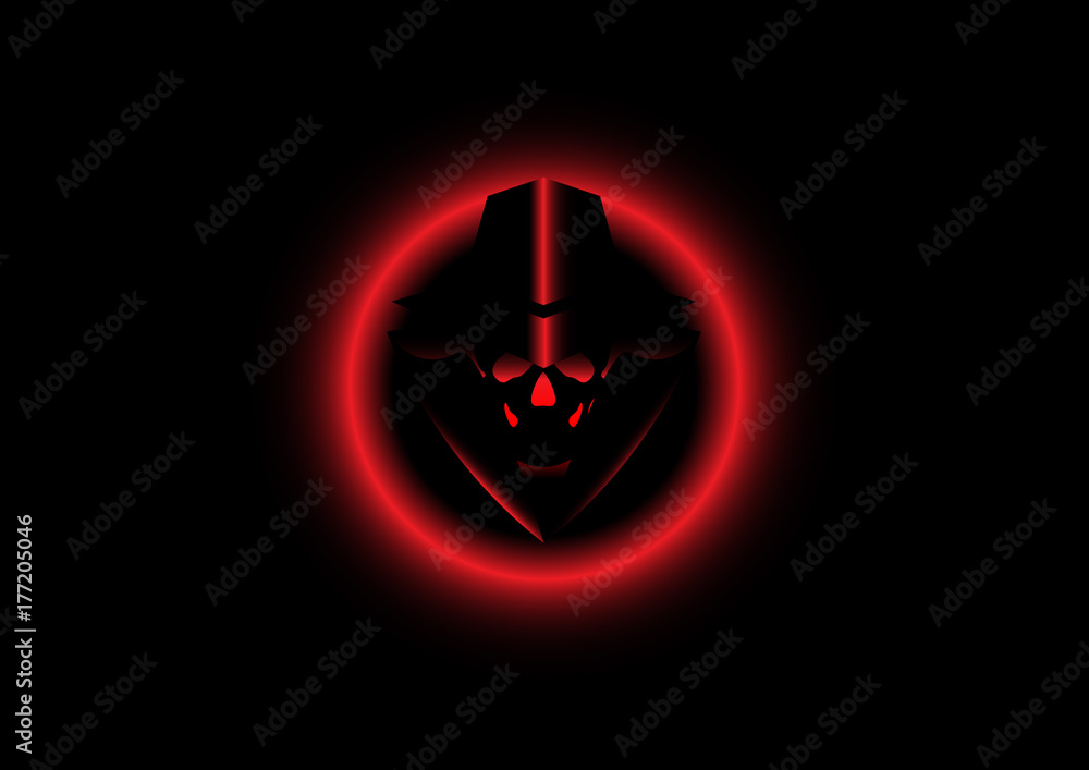 Logo hacker secret, vector isolated or black background Stock 벡터 ...