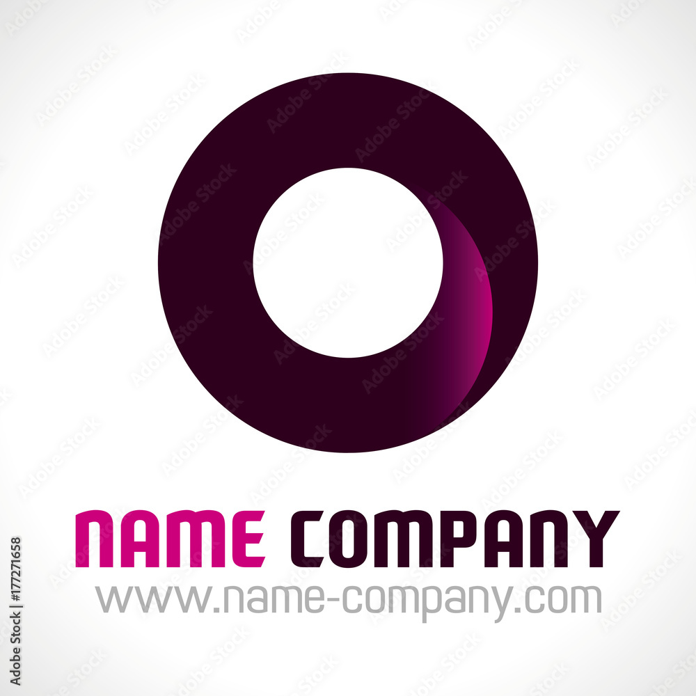logo entreprise business concept créativité violet Stock Vector | Adobe ...