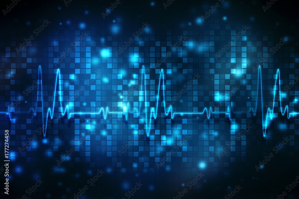 Medical abstract background, ecg background, medical structure ...