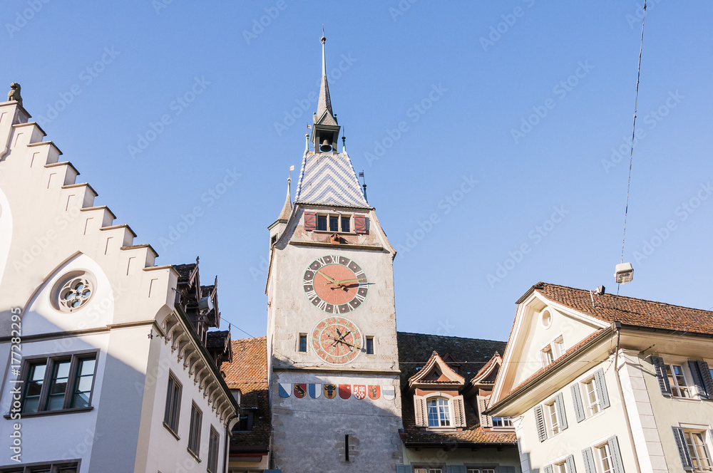 Stadt Zug, Stadt, Zug, Zytturm, Altstadt, Stadttor, Stadtmauer ...