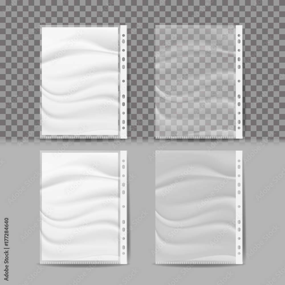 Plastic File Vector. A4 Size. Store And Protect Paper Documents ...