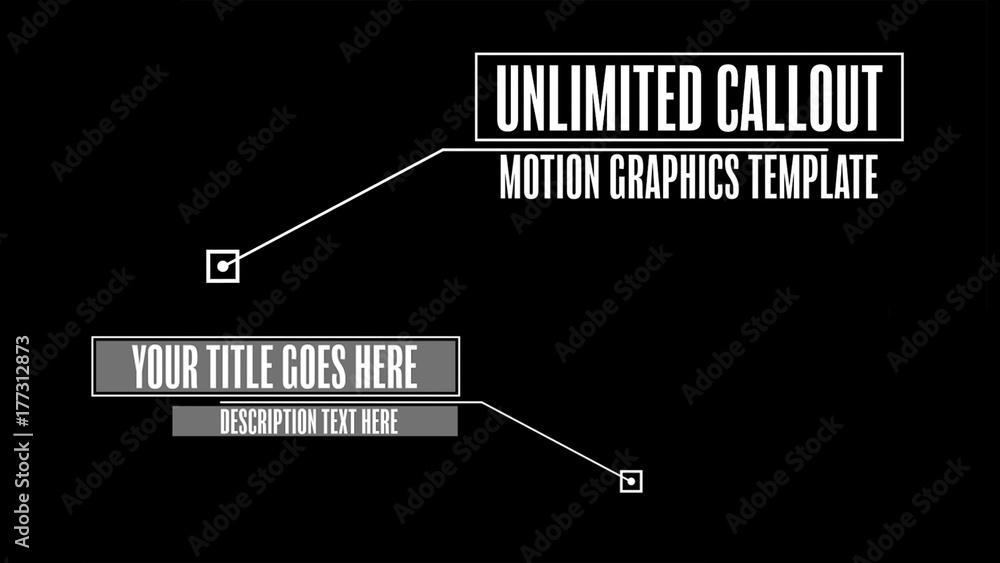 Outlined Callouts Stock Template | Adobe Stock