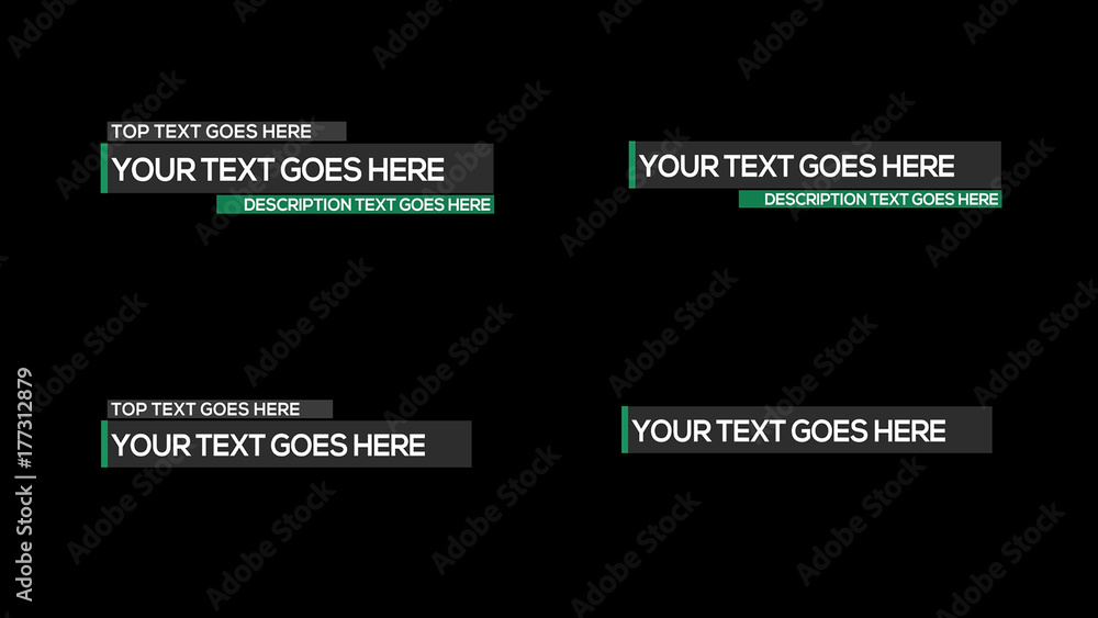 Animated Outlines Lower Thirds Stock Template | Adobe Stock