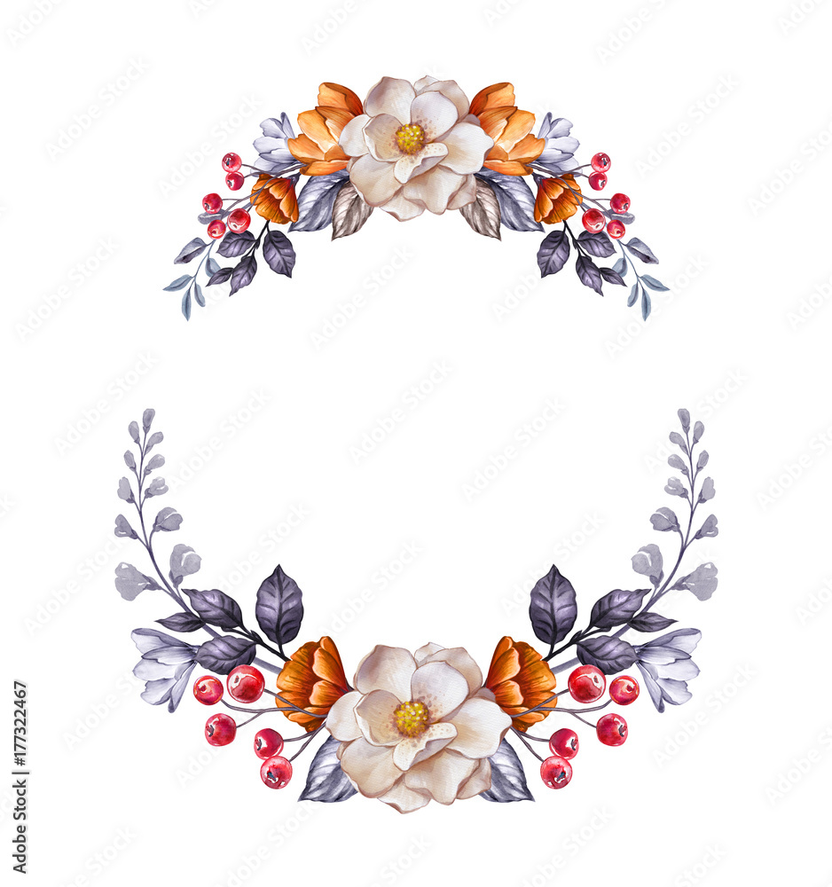 Flower Banner Clip Art