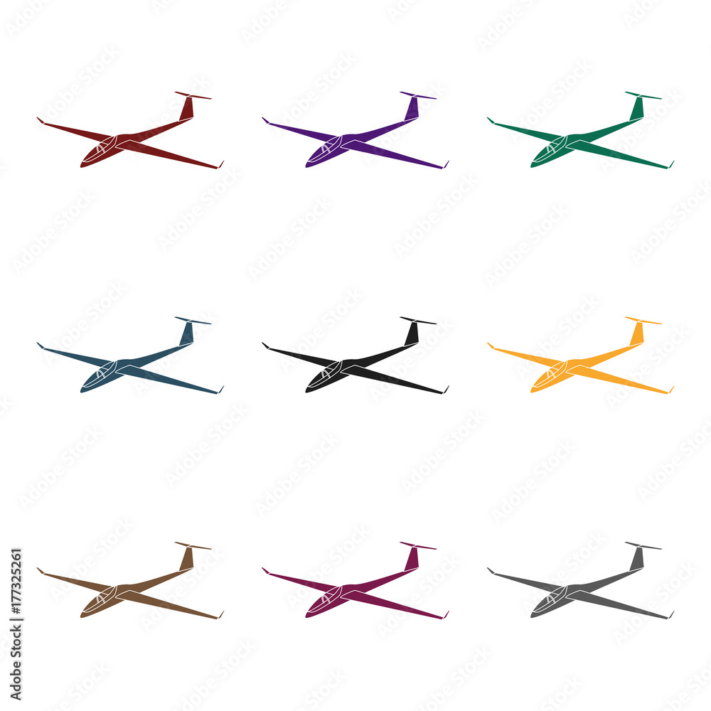 The orange fighter. High speed airplane for one person.Transport single ...