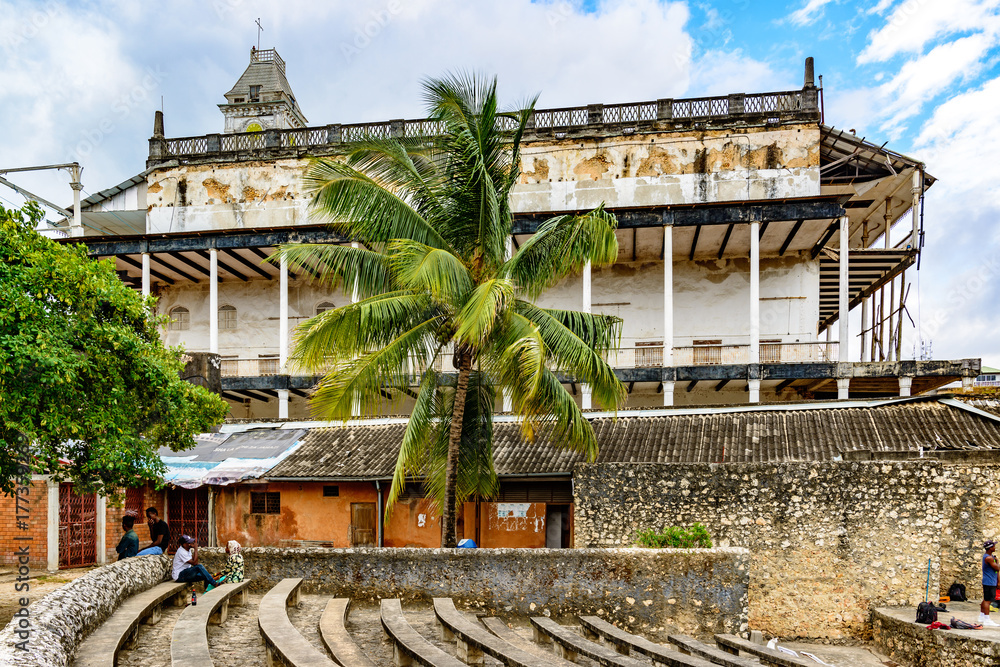 House of Wonders in Zanzibar, Tanzana. It is known as Beit-al-Ajaib in ...