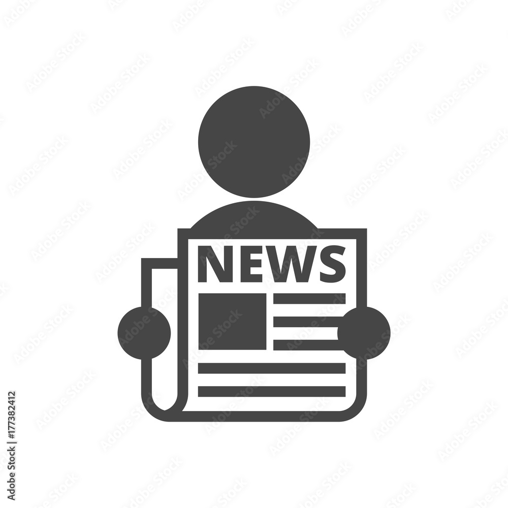 Newspaper Icon Vector