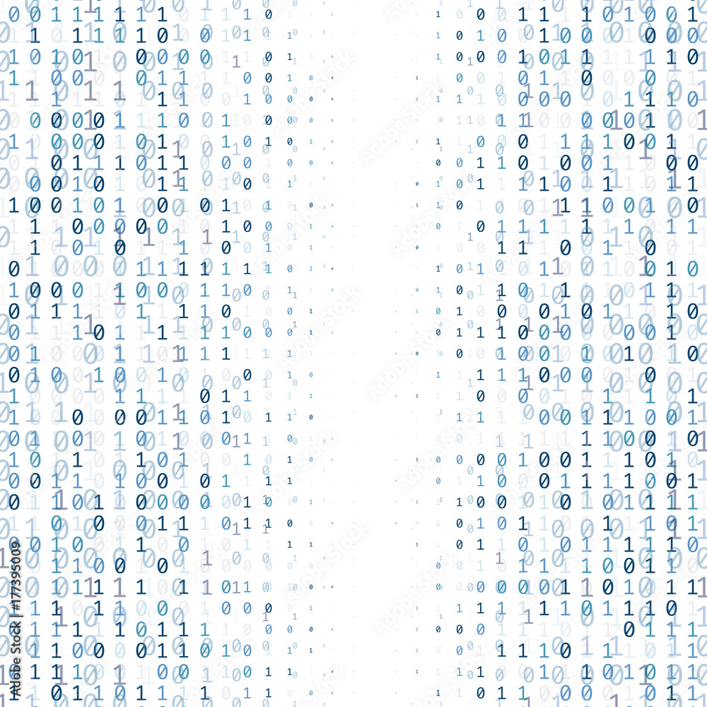 Binary code digital technology background made with zeros and ones ...