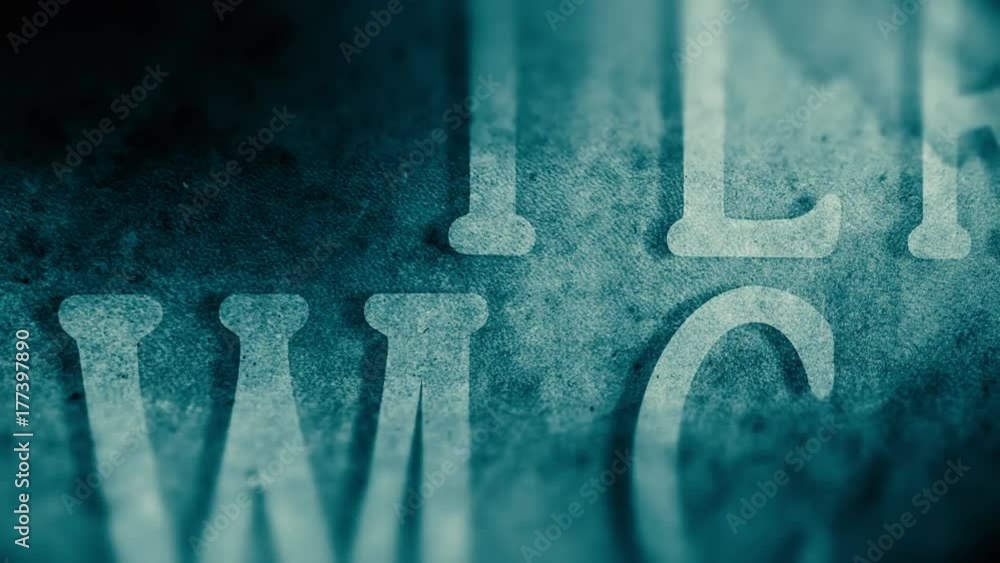 Changing the different alphabet letters. 4K UHD video loop animated ...