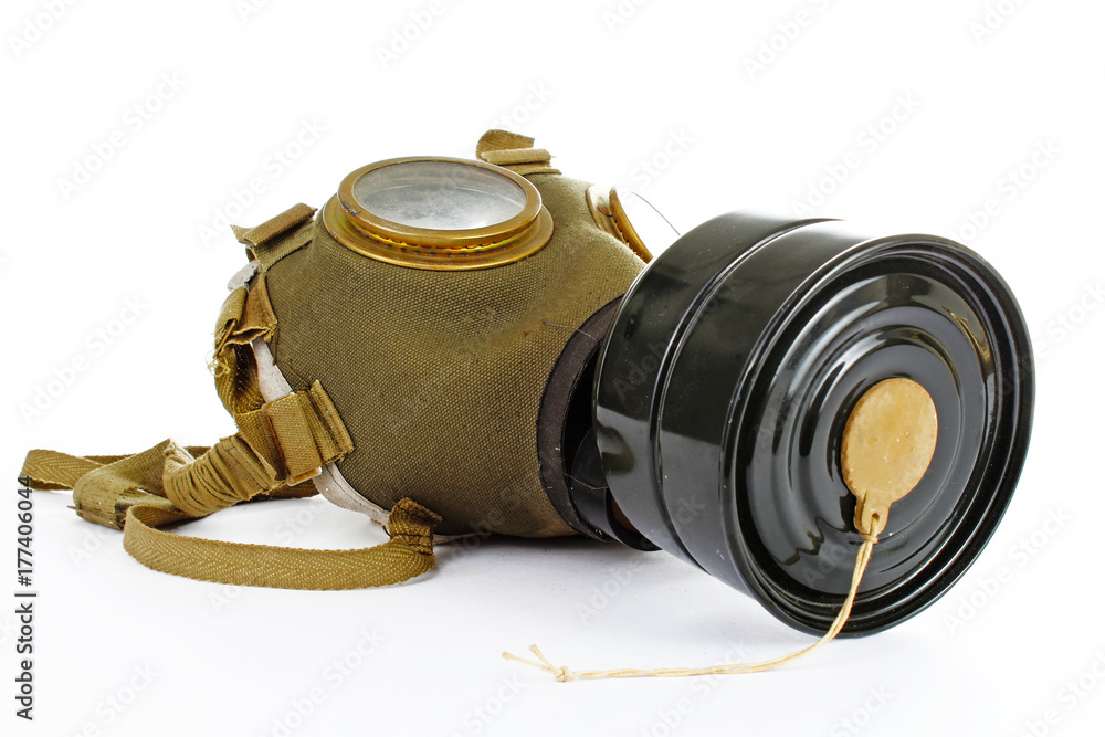 Russian War Gas Mask Military World Stock Photo White Background WW2 ...