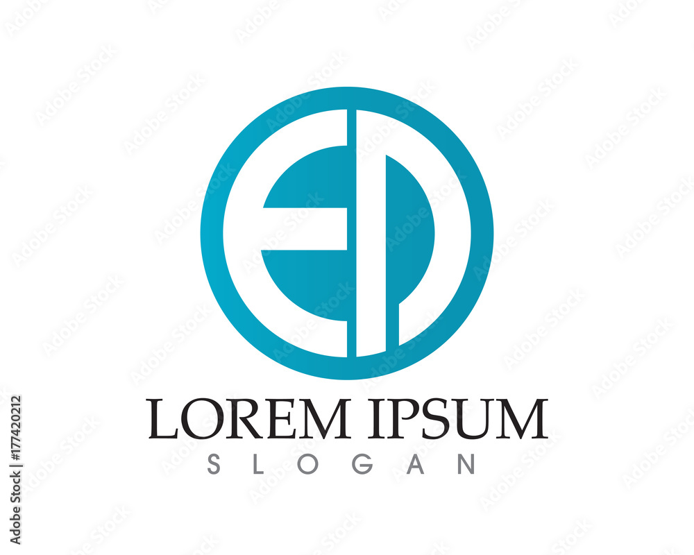 ED and GD letters logo combination logo and symbols vector Stock Vector ...