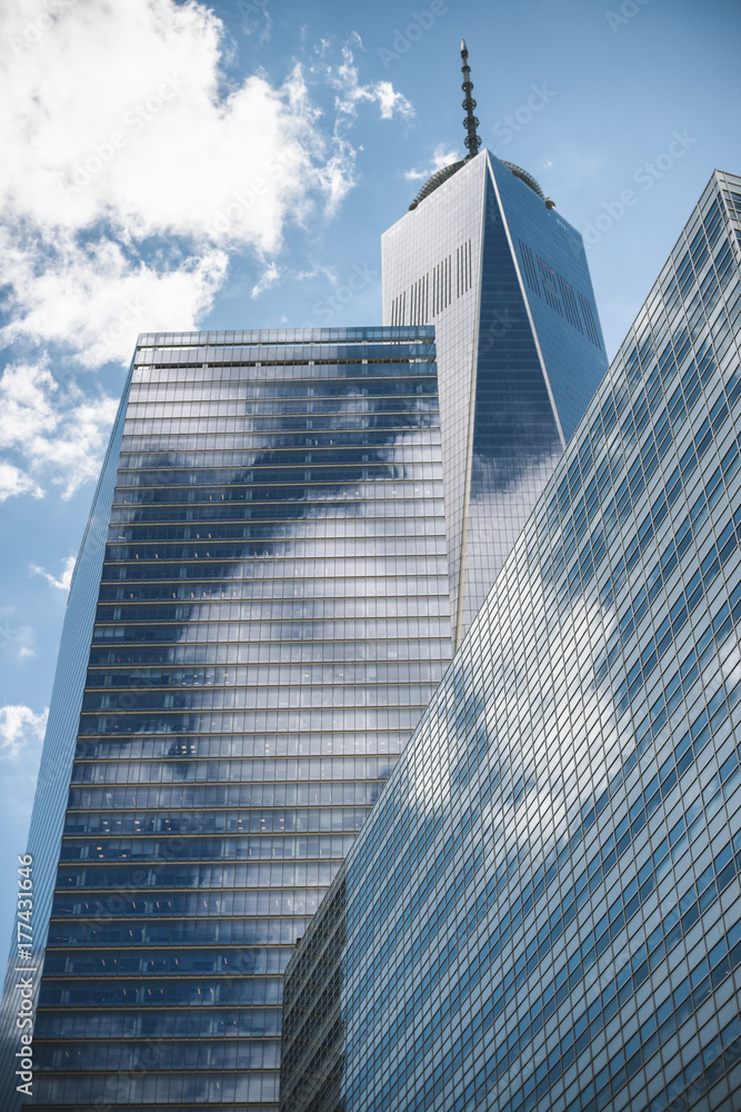 Modern buildings in the World Trade Center, Manhattan Stock Photo ...