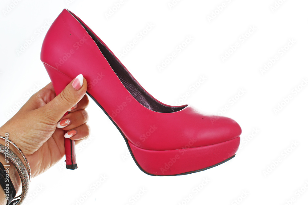 Sexy pink platform high heel shoe. Stock Photo | Adobe Stock