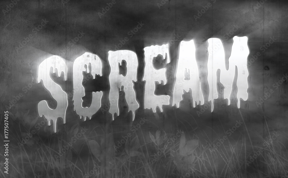Scream Horror Movie Poster Stock Illustration | Adobe Stock