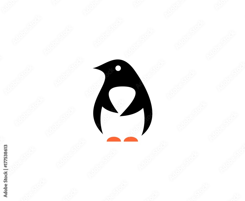 Penguin logo Stock Vector | Adobe Stock