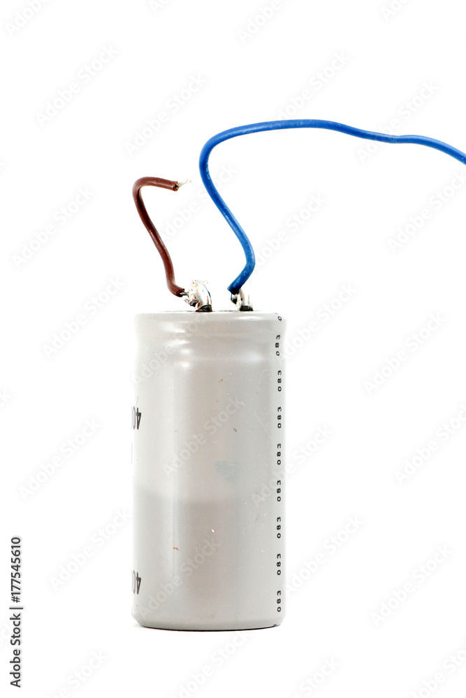 Poster capacitor isolated on white background. – Wall Art | UkPosters