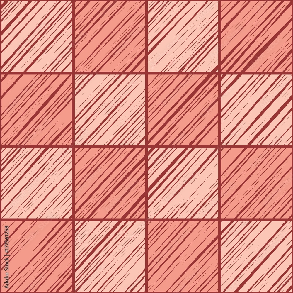 Tile square, seamless background, pink, vector. Squares diagonally ...
