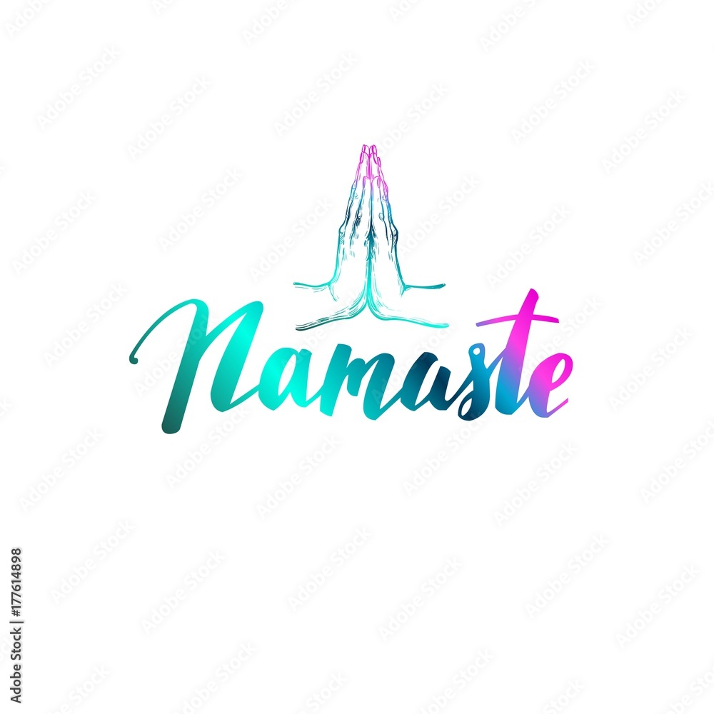 Namaste. Inspirational modern vector Calligraphy. Brushpen Lettering ...