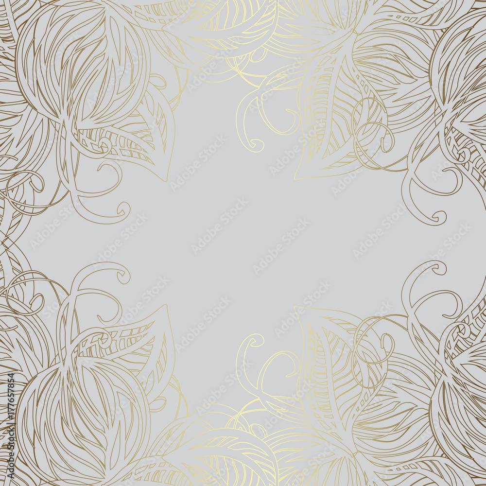 Vector elegance ornate vignette. Line art element for design, place for ...