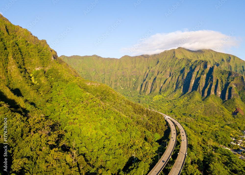 Kualoa Ranch in Oahu, Hawaii. Many famous television shows and movies ...