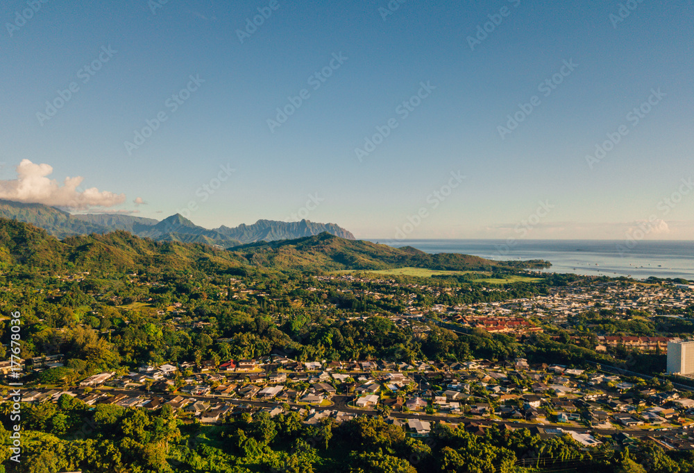 Kualoa Ranch in Oahu, Hawaii. Many famous television shows and movies ...