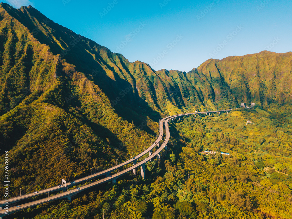 Kualoa Ranch in Oahu, Hawaii. Many famous television shows and movies ...