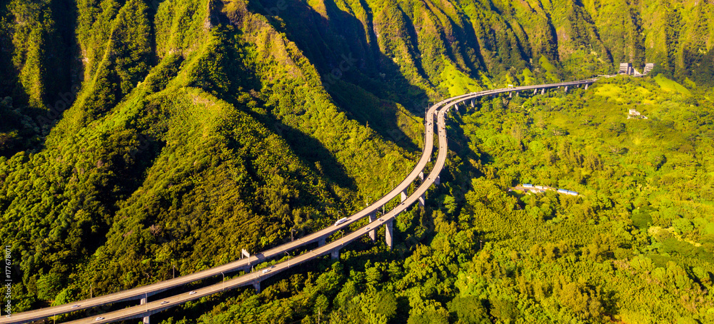 Kualoa Ranch in Oahu, Hawaii. Many famous television shows and movies ...