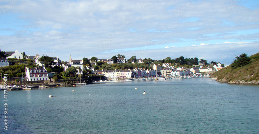 Belle ile en Mer - Port de Sauzon Stock Photo | Adobe Stock