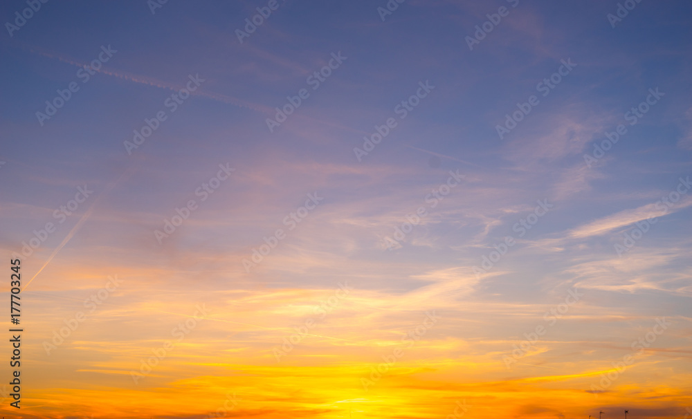 Sunset sky background Stock Photo | Adobe Stock