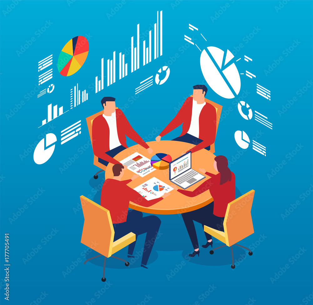 Roundtable Stock Illustration | Adobe Stock