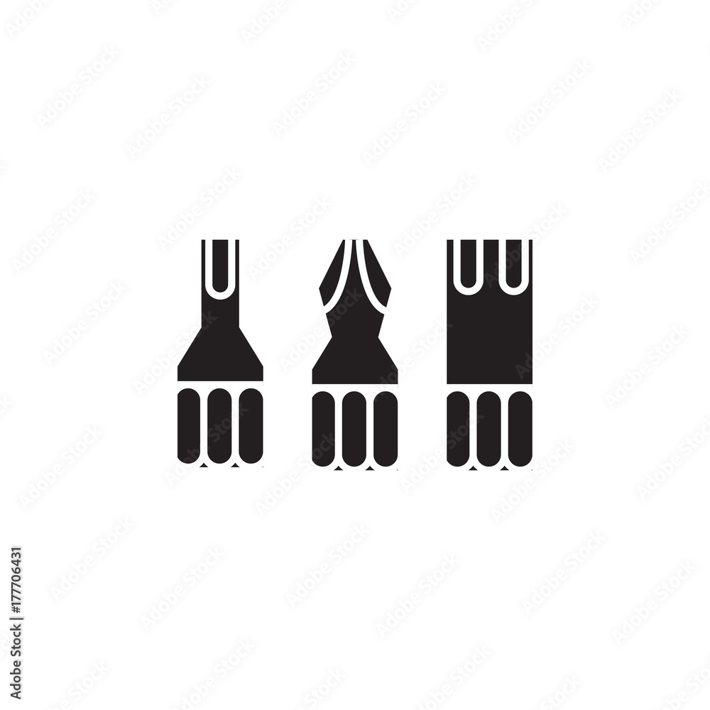 Screw driver bit set icon Stock Vector | Adobe Stock