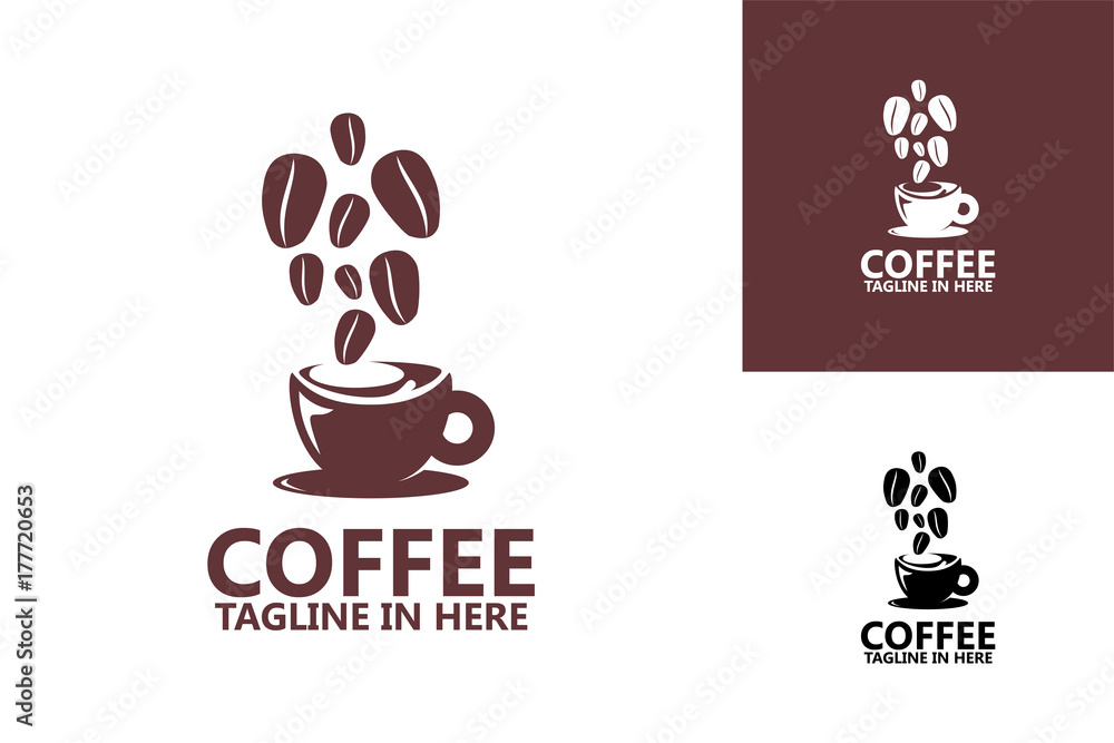Cofee Logo Template Design Stock Vector | Adobe Stock