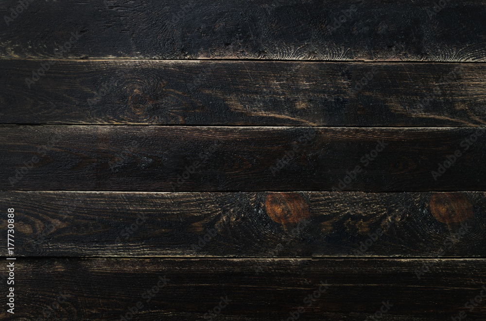 Black Painted Wood Texture
