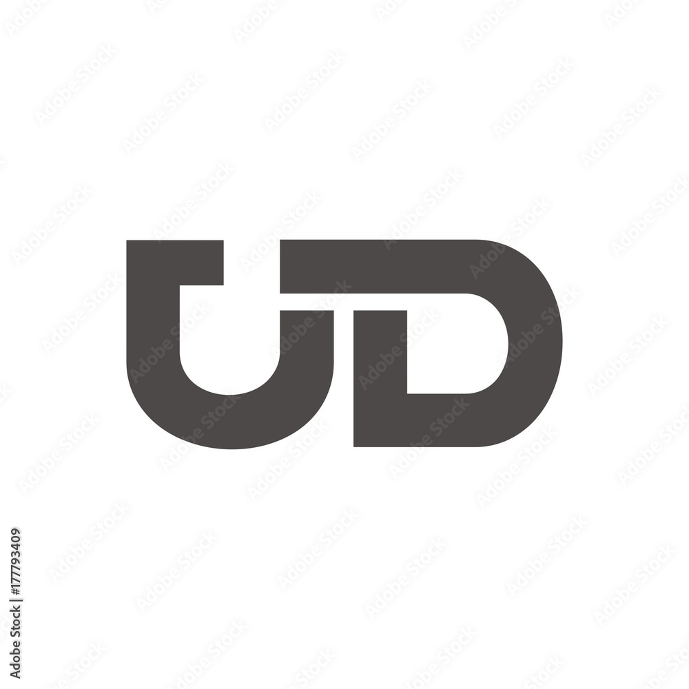 UD logo initial letter design template vector Stock Vector | Adobe Stock