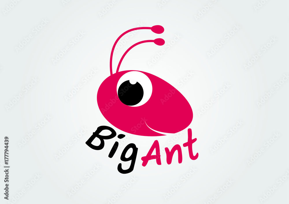 ant logo design Stock Vector | Adobe Stock