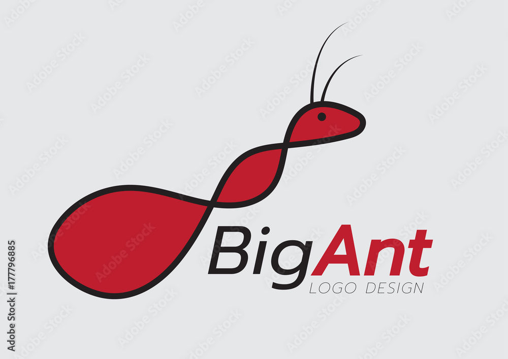 ant logo design Stock Vector | Adobe Stock