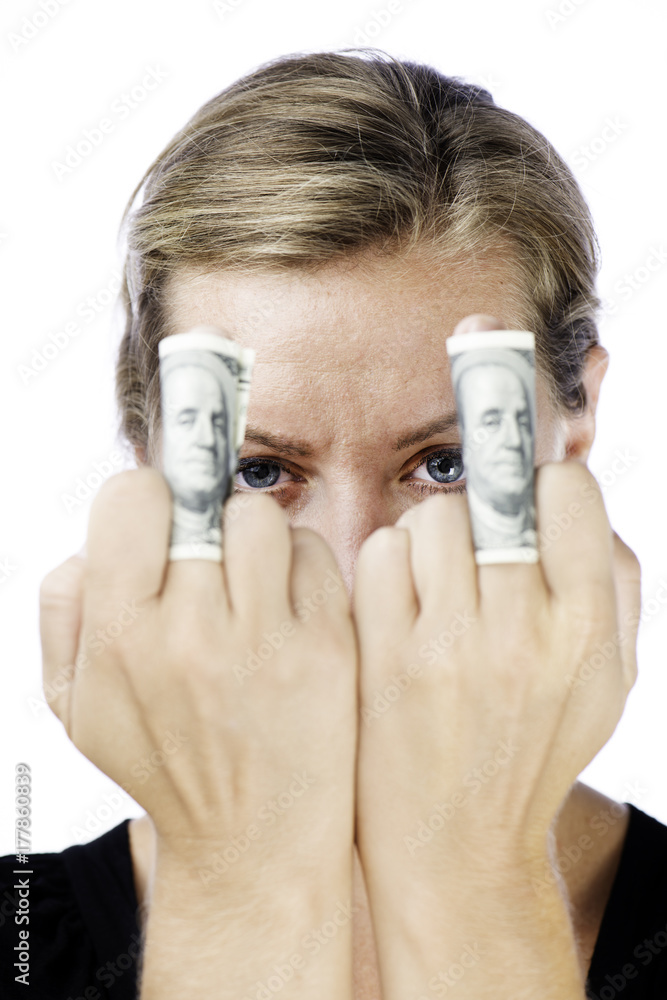 Middle Finger One Hundred Dollar Stock Photo | Adobe Stock