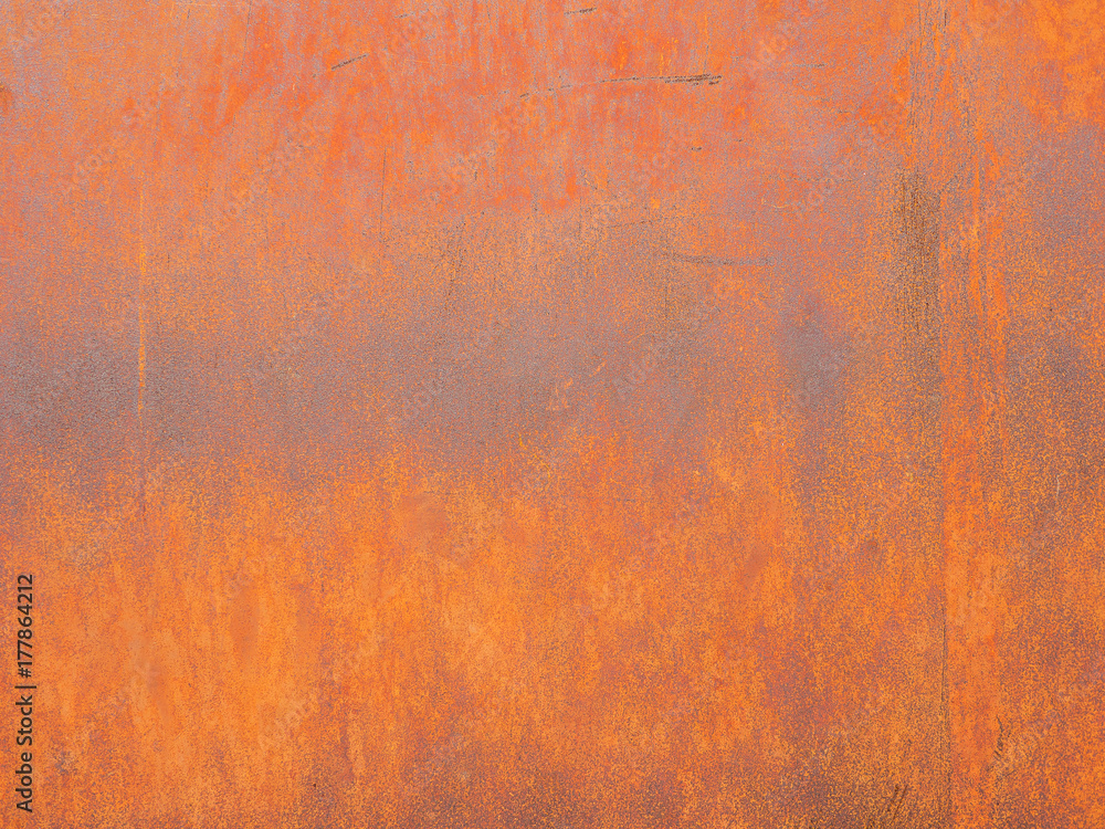 Rust surface. Close up rust on an old sheet of metal texture. High ...