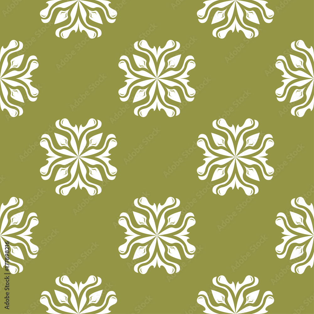 Olive Green Pattern Background