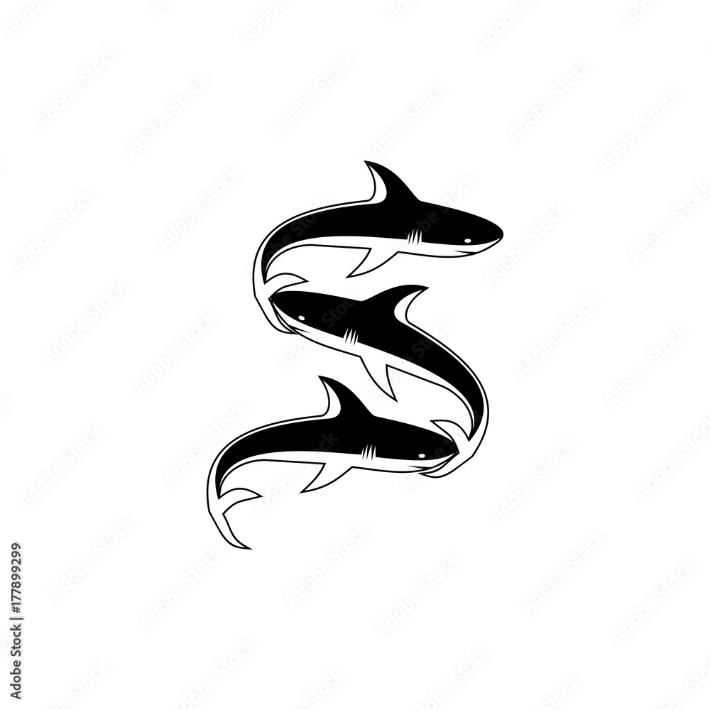 Shark Letter Fonts