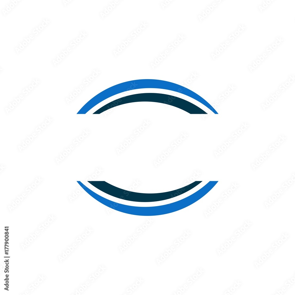 Abstract Curve Logo Stock Vector | Adobe Stock