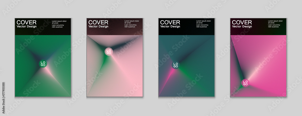 Front page trendy futuristic design for business framework corporate ...