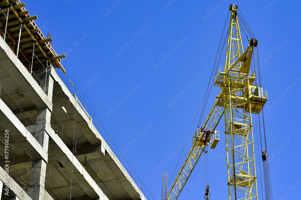 The construction of high-rise buildings, the supply of building ...