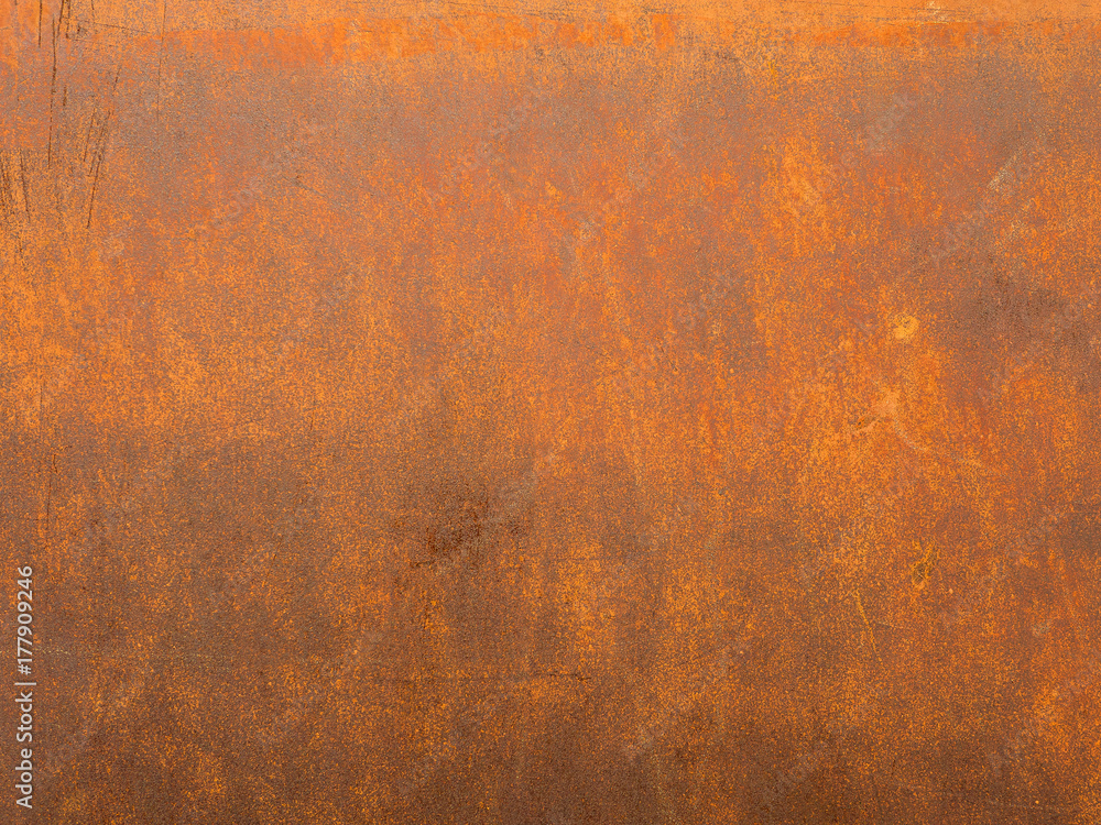 Rust surface. Close up of black rust on an old sheet of metal texture ...