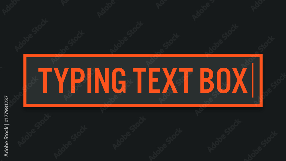 Typing Text Box Stock Template | Adobe Stock